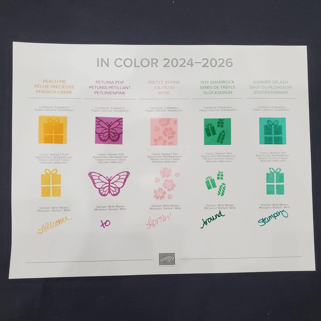 Sneak Peak, the new 2024-2026 In Colors – Stampining Sue's Buzz